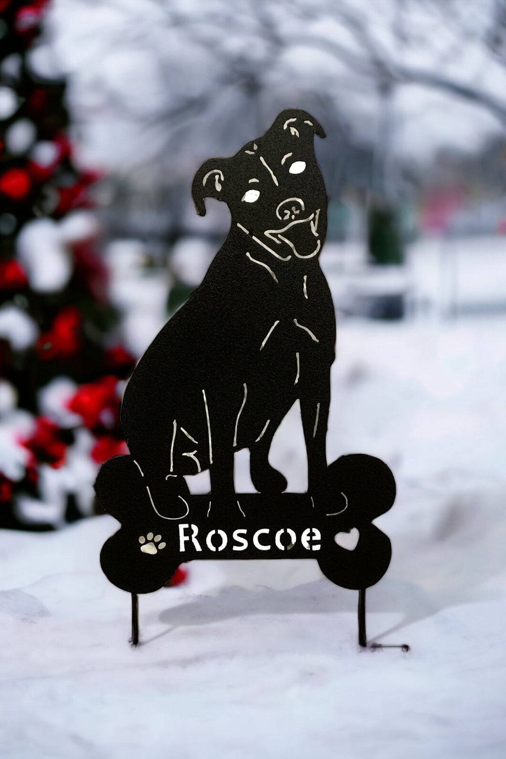 Pit Bull Garden Statue or Dog Wall Art – Rustica Ornamentals