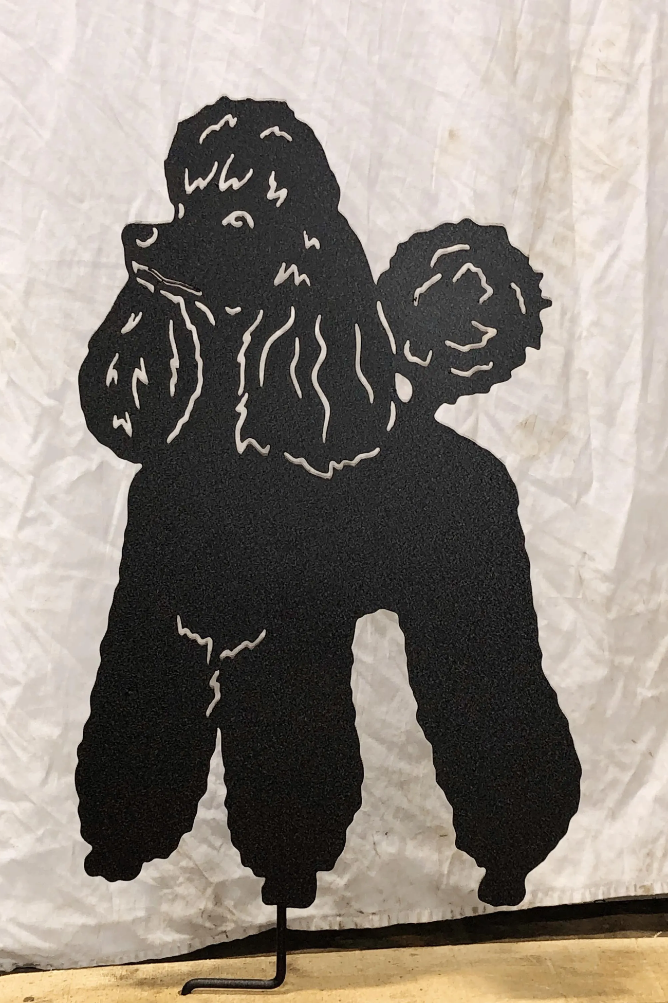 Metal Poodle Sculpture or Dog Wall Art – Rustica Ornamentals