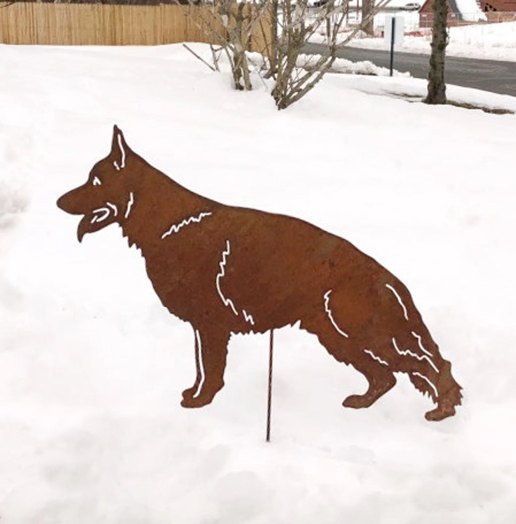 German Shepherd Statue or Dog Wall Art – Rustica Ornamentals