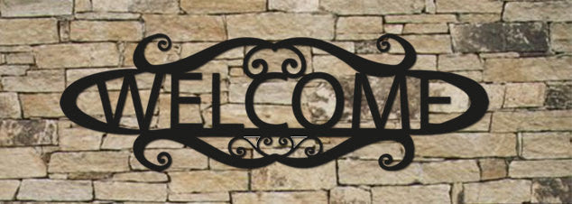20 Inch Welcome Sign for Home or Office – Rustica Ornamentals
