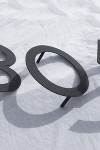 Blair Font Rustic House Numbers or Letters (Set of 2) – Rustica Ornamentals