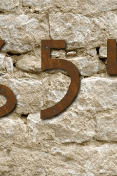 Mission Style House Numbers or Letters (Set of 3) – Rustica Ornamentals