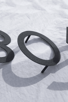 Mission Style House Numbers or Letters (Set of 3) – Rustica Ornamentals