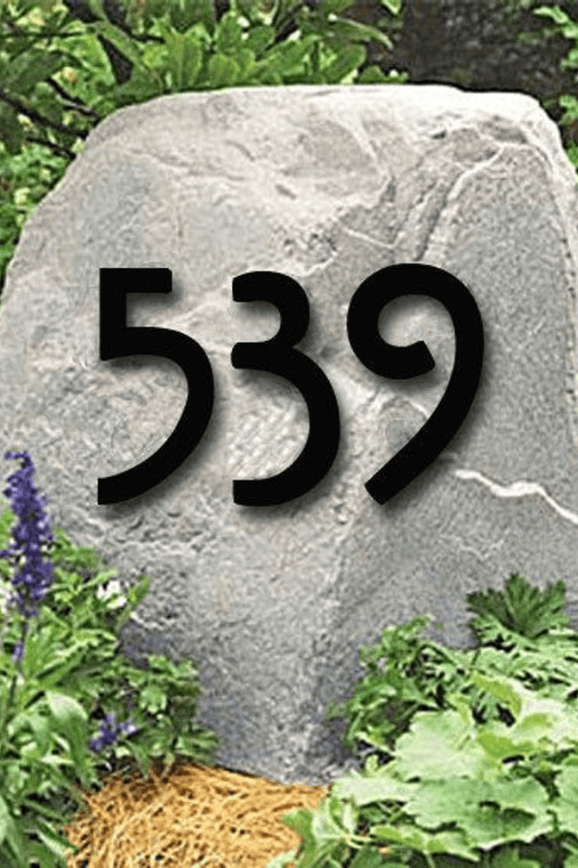 Mission Style House Numbers or Letters (Set of 3) – Rustica Ornamentals