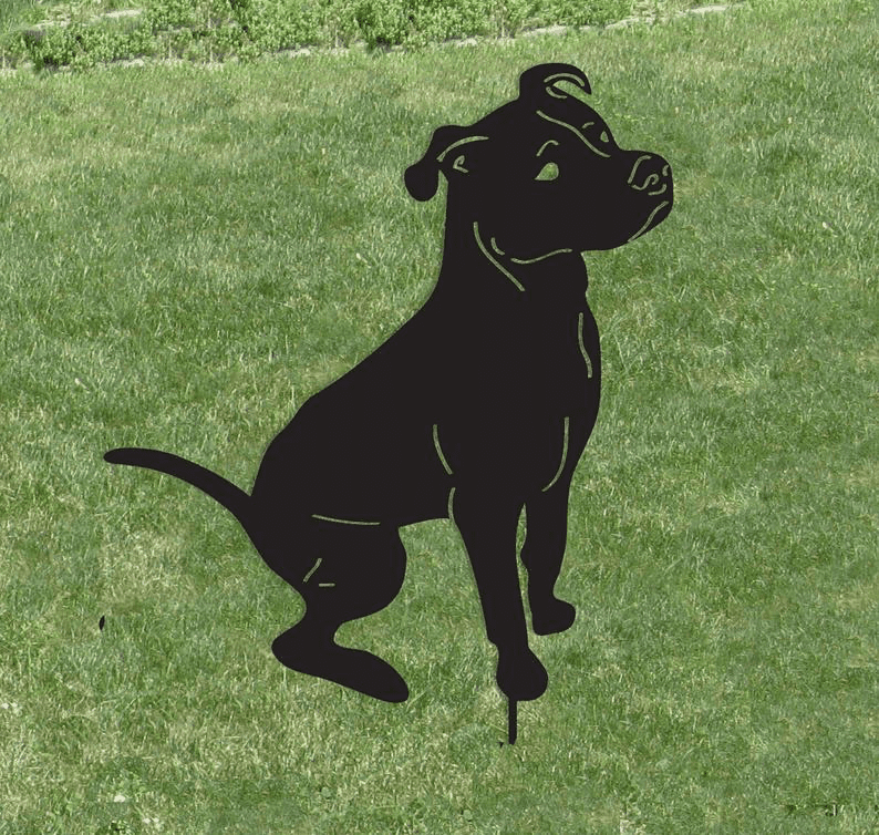Pit Bull Garden Statue or Wall Art – Rustica Ornamentals
