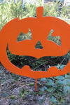 Jack O Lantern Pumpkin Garden Stake or Wall Hanging (option) Outdoor H ...